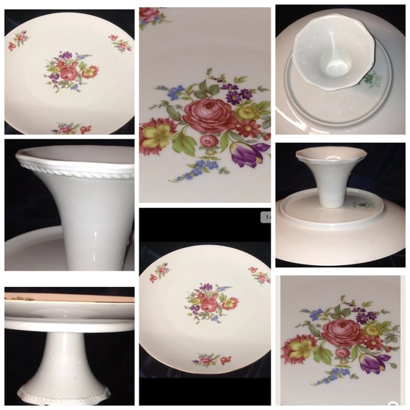 Vintage | Dining | Vintage Pedestal Cake Stand Princess House Princess ...